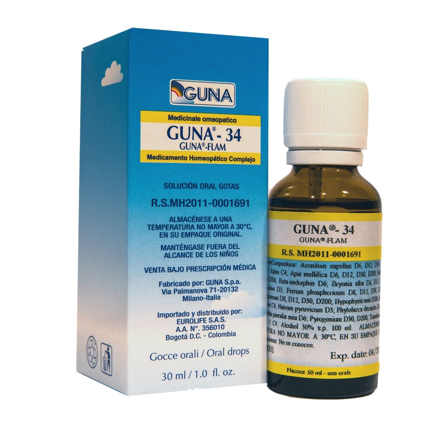 GUNA 34 -Flam – Eurolife Farmacia